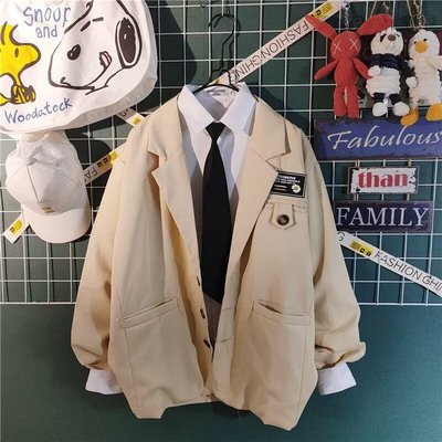 夏季新款dk制服男夹克外套jk男生帅气禁欲系日系cityboy西服班服