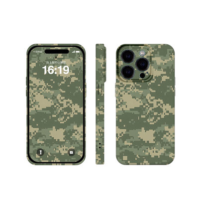 丛林迷彩幻影菲林软硬壳二合一小众不撞壳适用苹果华为荣耀vivooppo小米iphone16亮面磨砂手机壳保护套