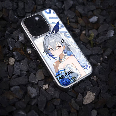 星穹新娘电镀玻璃黑框磨砂手机壳适用苹果iphone17promax华为VIVOIQOO12PRO华为MATE60PROPLUSOPPORENO13VIVO