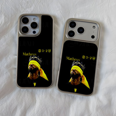 Matheus蒙眼冠大孔电镀黑框磨砂磁吸碳纤纹手机壳适用苹果iphone17promax华为MATE60PROP70PRO小米14PRO