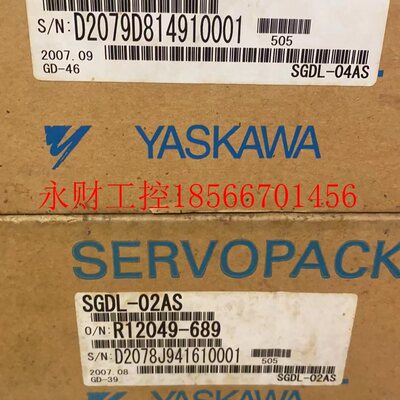议价SGDL-02AS、SGDL-04SA、SGDL-08AS安川伺服驱动器￥