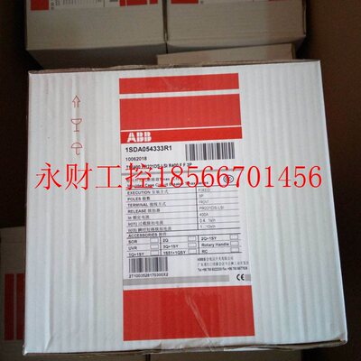 议价ABB全新原装Tmax塑壳断路器,T5S400 PR222DS/P-LSI R400￥