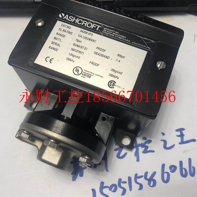 议价ASHCROFT压力开关B420B-XFS全新无包装现货 B420BXFS 15PSI￥