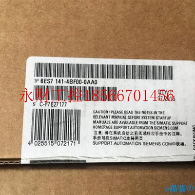 议价6ESE1B41-4F00-0AA0 ET200模块6S7141-4B7FOMVNO-OAAO￥