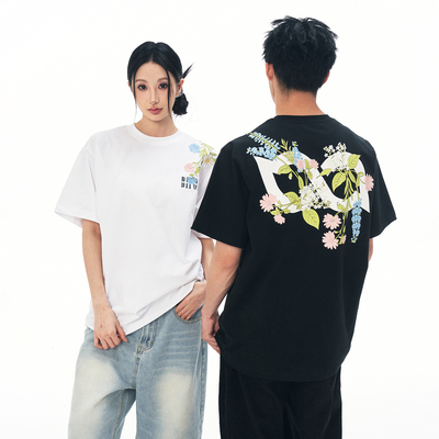 BIPOLAR繁花枝叶短袖T恤