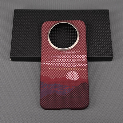 适用华为mate70air手机壳轻薄凯夫拉芳纶纤维AIR超薄碳纤维保护套磁吸散热新款磨损商务防滑超薄防指纹