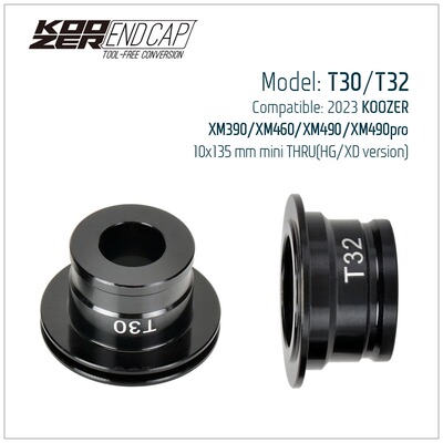 2023新款KOOZER XM490pro 490 460 迷你桶轴10x135 12x135mm 端帽