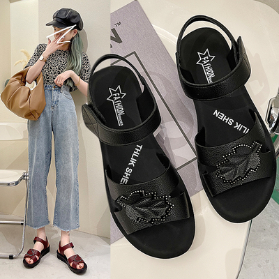 中老年舒妈妈鞋适平底女鞋软底