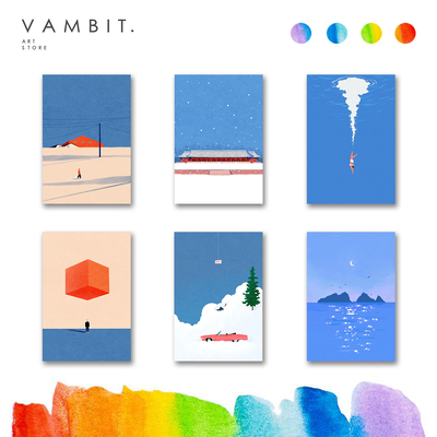 FOR_NORMAL【看到什么就是什么】卧室餐厅客厅小尺寸装饰挂画无框