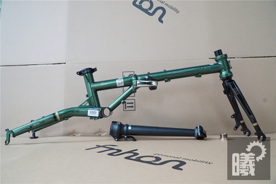 碟刹10速折叠自行车铬钼钢架