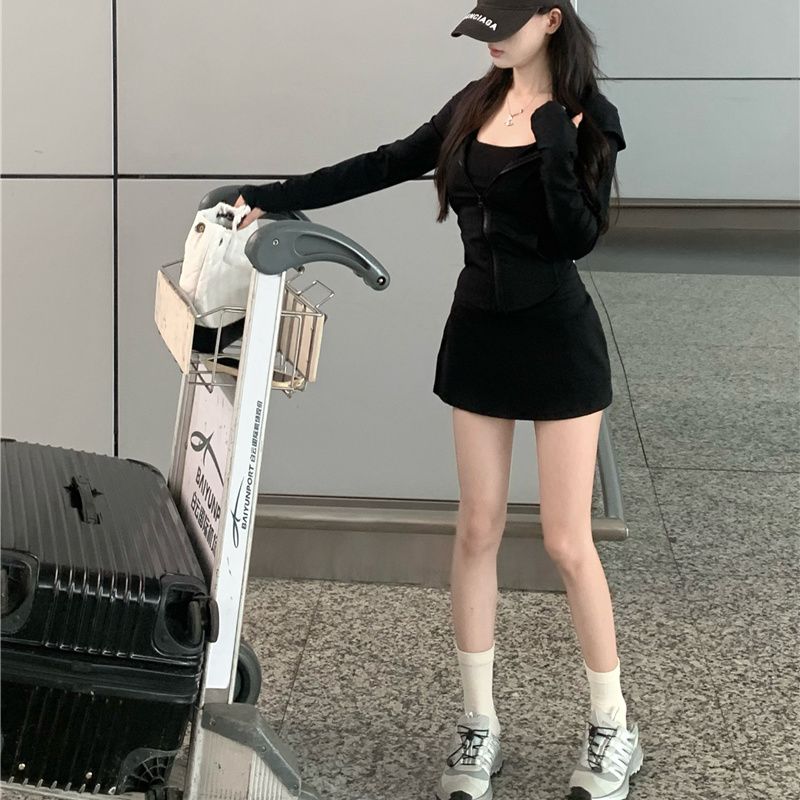 休闲冰丝防晒衣女款夏薄款户外防紫外线防晒服修身紧身短外套上衣