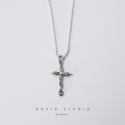 六芒星流苏吊坠同纯银