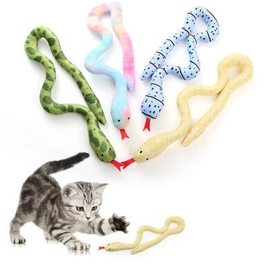 Cat toy catnip plush snake bite resistant teeth interactive