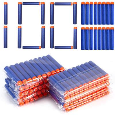 7.2cm 100pcs For Nerf Soft Bullets Darts Round Head Refill S