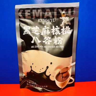 可麦语黑芝麻核桃八谷粉300g早餐