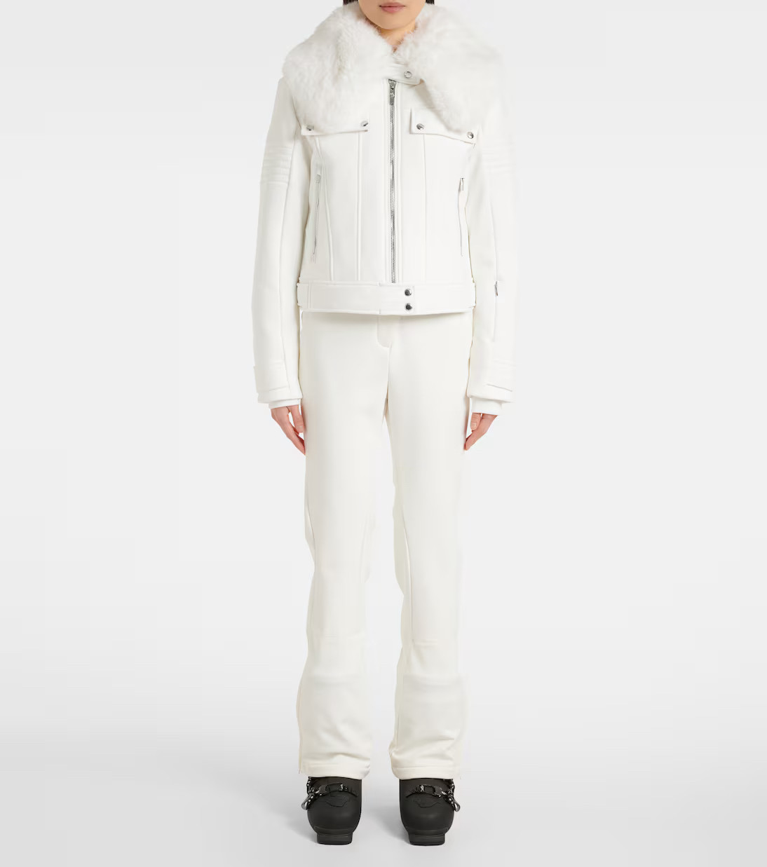 Fusalp 秋冬新品女士皮毛一体可拆卸外套夹克衫保暖滑雪羽绒服