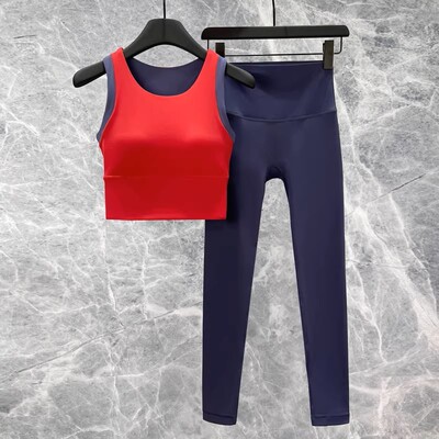 高腰提臀瑜伽短裤女套装外穿紧身