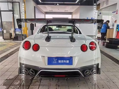 适用于日产GTR35碳纤维尾翼R35改装Varis定风翼扰流板大尾翼机翼
