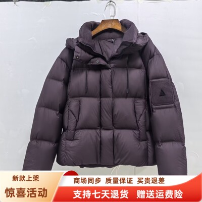 KLLS-C8030时尚休闲鸭绒保暖连帽精品羽绒服短外套冬装2025女新款