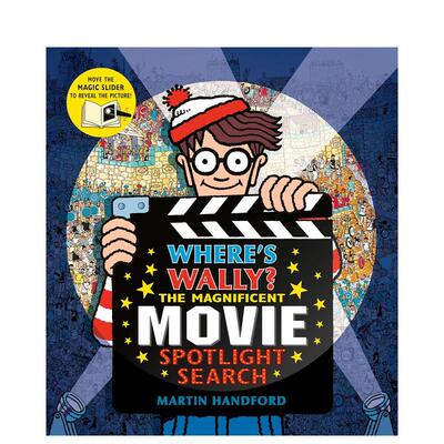 【预售】【威利在哪里？】电影探秘光影大冒险 Where's Wally?  原版英文儿童趣味 特殊UV涂层