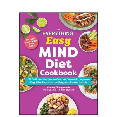 【预售】【万物简易】健脑食谱大全 【Everything Easy】Mind Diet Cookbook 原版英文餐饮生活美食 防认知衰退防老年痴呆善本图书