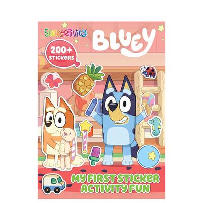 【预售】布鲁伊的贴纸活动：趣味贴纸书 Bluey: Stickertivity: My First Sticker Activity Fun 原版英文儿童趣味 善本图书