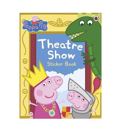 【预售】peppa pig 英文版 绘本小猪佩奇 Theatre Show Sticker Book 粉红猪小妹剧场秀贴纸书 英文儿童贴纸