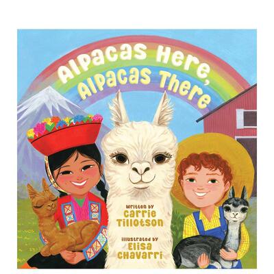 【现货】羊驼无处不在 Alpacas Here， Alpacas There 原版英文儿童绘本 善本图书