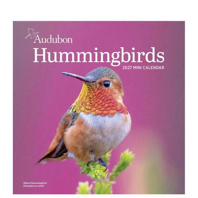 【预售】奥杜邦蜂鸟图集 2027年迷你挂历 Audubon Hummingbirds Mini Wall Calendar 2027 原版日历