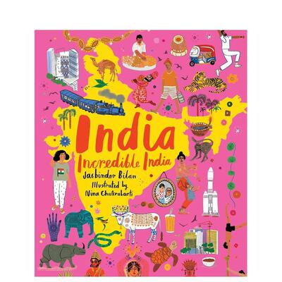 【预售】【环球冒险】不可思议的印度（平装）【Adventures Around the World Book】India， Incredible India原版英文儿童绘本