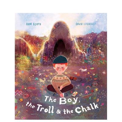 【现货】【英国插画师David Litchfield】男孩，魔和粉笔 The Boy， the Troll and the Chalk 原版英文儿童绘本 善本图书