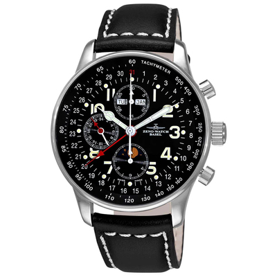 ZENO欧美腕表芝诺月相双时区