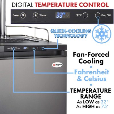 双头精酿啤酒机风冷扎啤机商用生啤机kegerator水冷打酒制冷设备