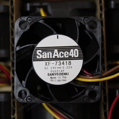 SANYO/三洋 XF-73418 4028 24V 0.22A 4cm 四线PWM大风量散热风扇