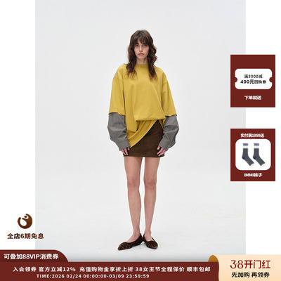 【现货】设计师品牌ASYUS 25PF麂皮半裙JULY