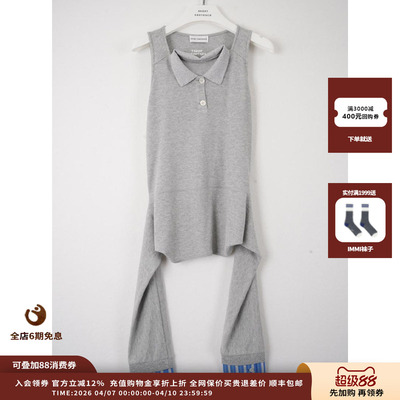 SHORTPolo领无袖系结造型上衣