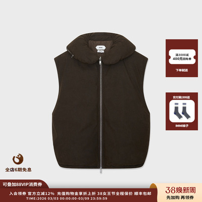 25AW麂皮绒飞行枕领廓形羽绒马甲