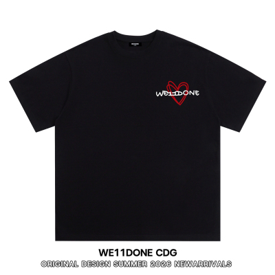 WE11DONECDG纯棉短袖T恤