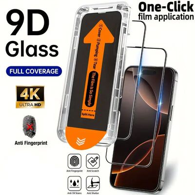 HD Clear Tempered Glass Screen Protector Compatible with iPh