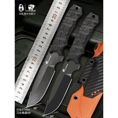 汉道阿尔法战术14C28N锋利高硬度刀DLC膜层户外生存野营防身直刀