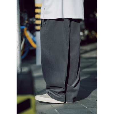 Batterup日系休闲宽松直筒长裤
