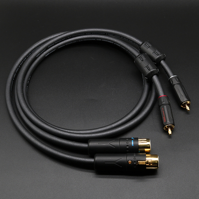 雅堡YARBO AUDIOPHILE GY-9600RX-F 纯银莲花转卡侬平衡线 音频线