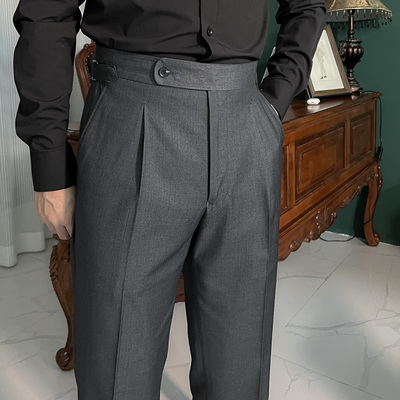 高腰调节扣通勤百搭西裤Agustin