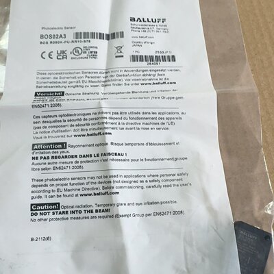 BALLUFF BOS02A3巴鲁夫现货议价