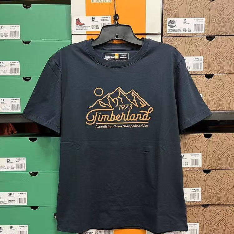天伯伦TIMBERLAND添柏岚男士夏季休闲纯棉透气印花短袖圆领T恤衫