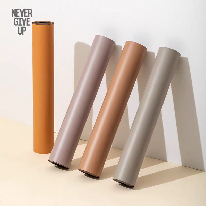 不弃NEVER GIVE UP1.5/5mm酷垫天然橡胶专业防滑土豪瑜伽垫送毛巾