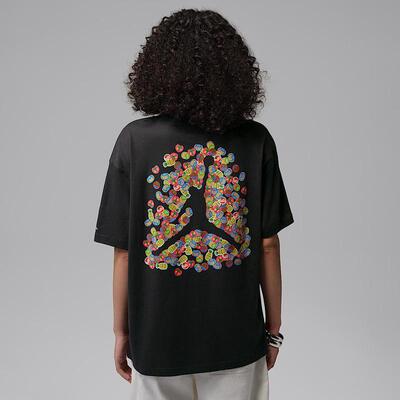 代购JORDAN女士运动T恤舒适穿着日常穿搭透气性好结构感设计棉质