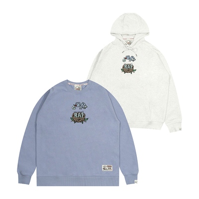 蓝鸟鸟巢GRAF原创美式帽衫卫衣