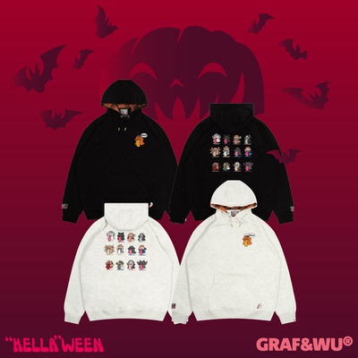 哥斯拉独角兽GRAF万圣狂欢帽衫