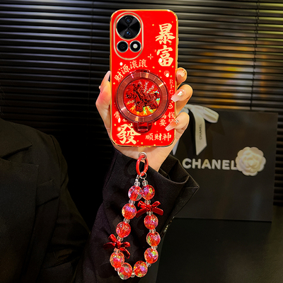 暴富马上有钱适用于华为nova13手机壳红色nova12转转支架nova11新年nova10本命年nova9pro爆款nova7/8防摔